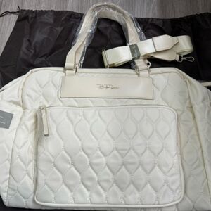 Bella Russo | Bags | Nwt Bella Russo Cream White Quilted Weekender ...